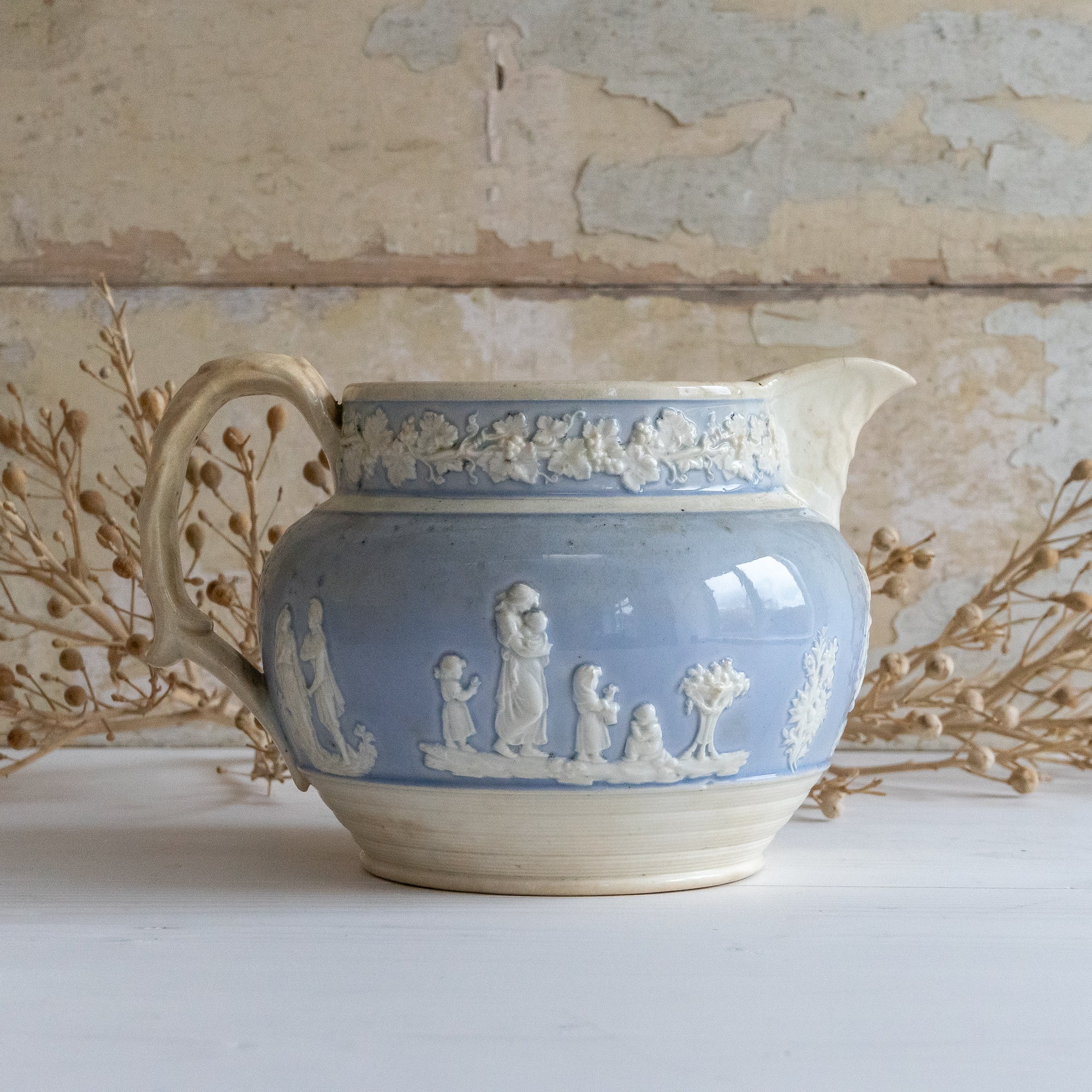 Decorative Blue and White Jug – Goose Home and Garden
