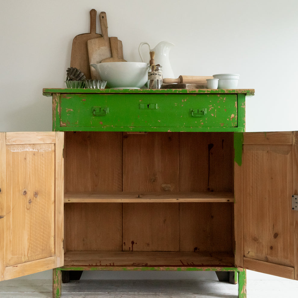 Original Painted Rustic Cupboard – Goose Home and Garden