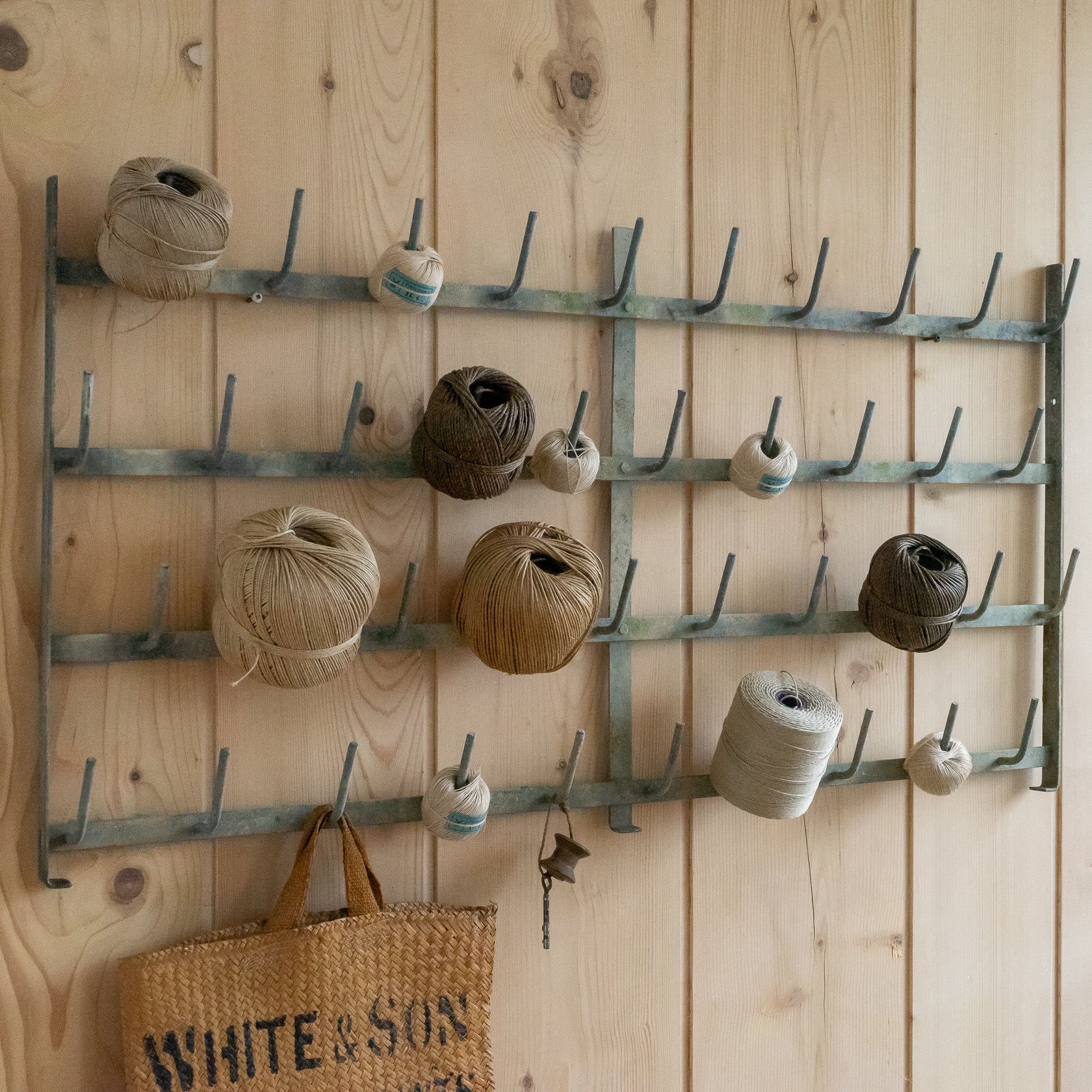 Rustic French Wall Hung Bottle Drying Rack #2 – Goose Home and Garden