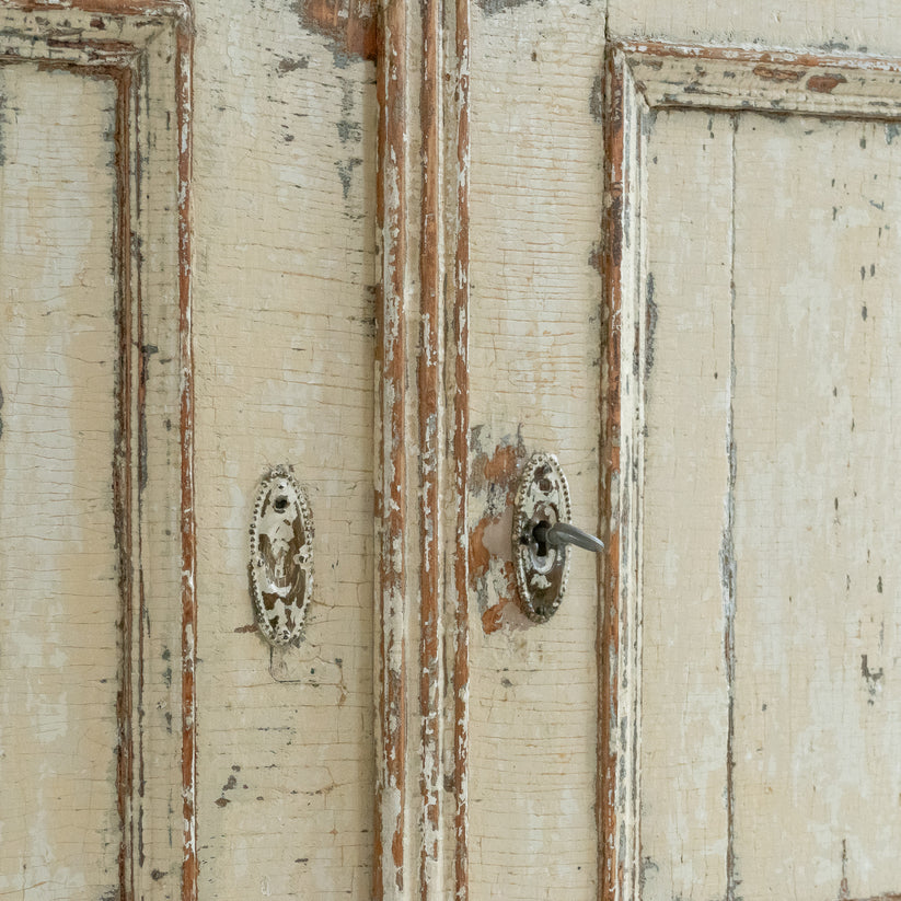 Rustic Original Cream Painted Cupboard – Goose Home and Garden
