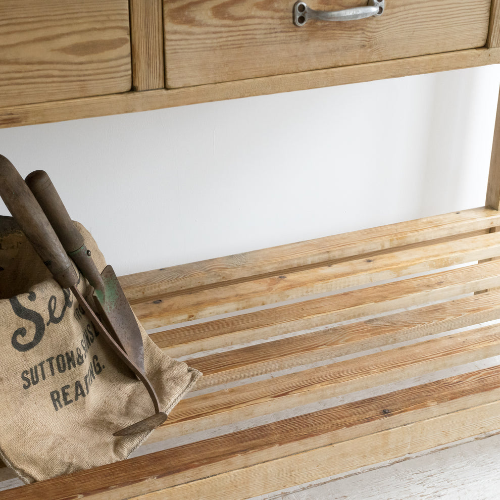 Rustic Work Bench Prep Table – Goose Home and Garden